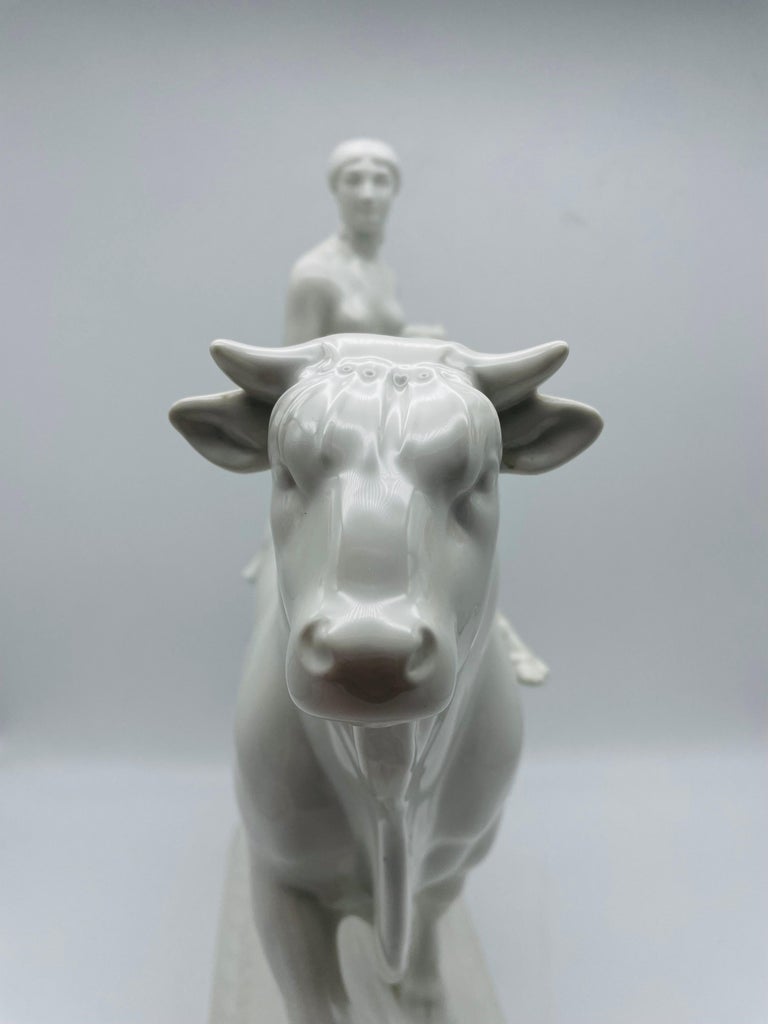 Kpm Berlin Art Nouveau Figure "Europe on Bull" Adolf Amberg For Sale at ...