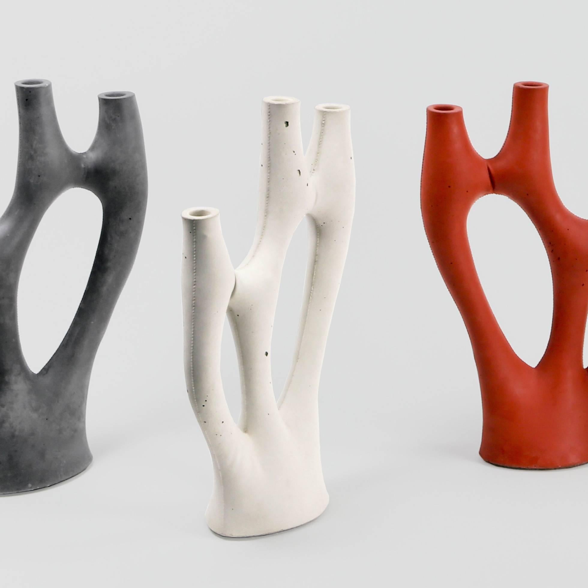 Kreten Candelabra from Souda, Grey, in Stock For Sale at 1stDibs