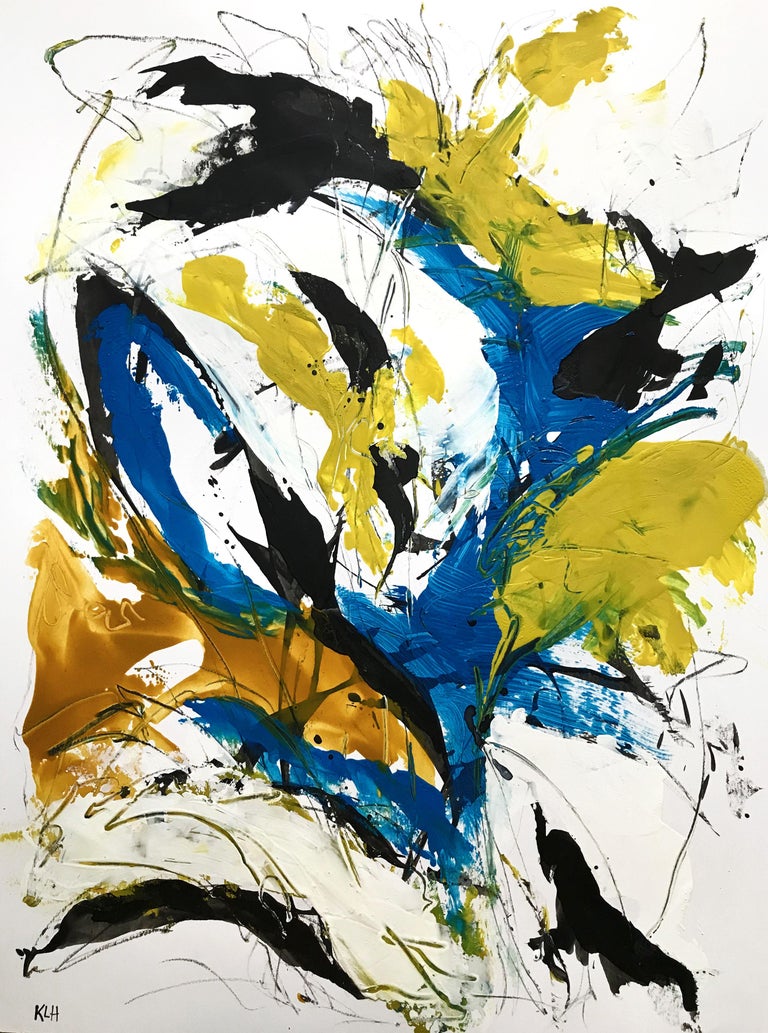 Kris Haas - Playful Reality, Painting, Oil on Paper For Sale at 1stDibs