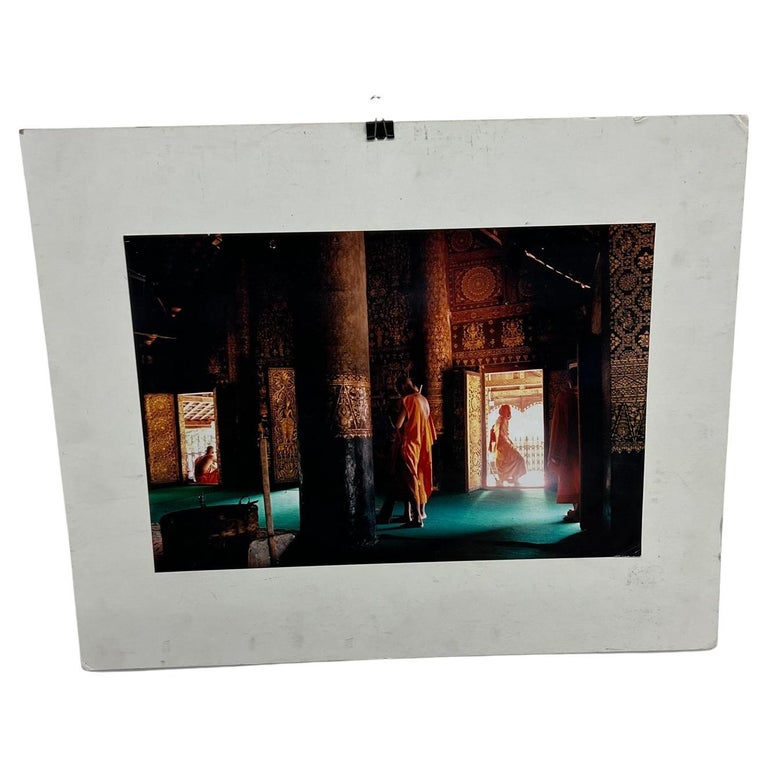 Krishna Monk at Temple Vintage Color Photograph Mid-20th Century For ...