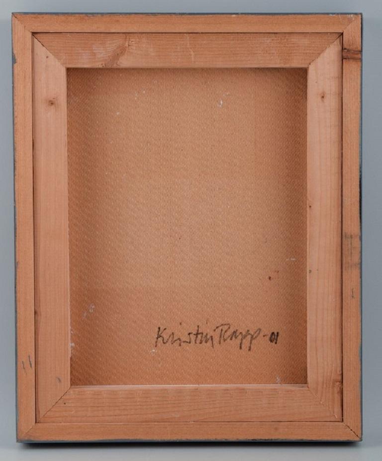 Kristin Rapp, Listed Swedish Artist. Oil/Panel. Composition with ...