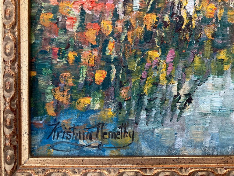 Kristina Nemethy - "A Walk Along the Woods" Impressionistic Oil on ...