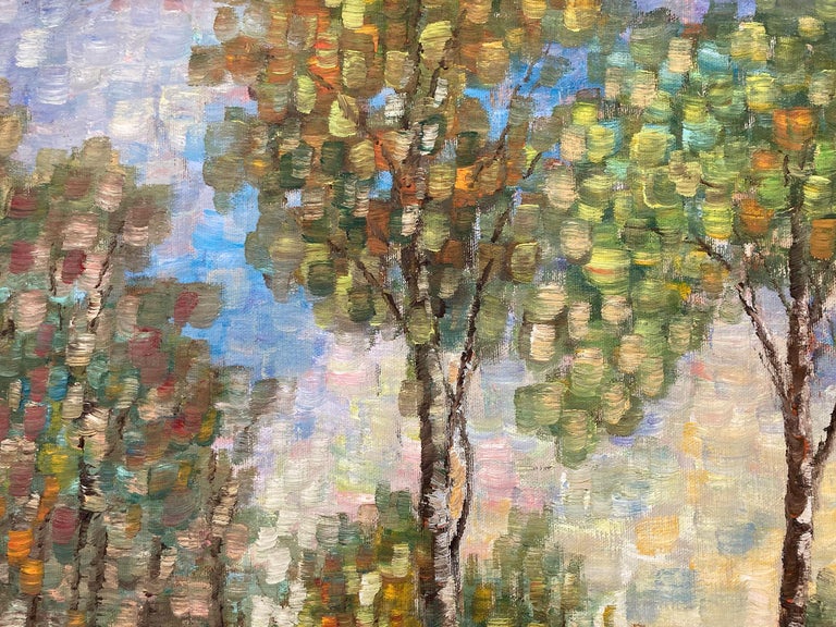 Kristina Nemethy - "A Walk Along the Woods" Impressionistic Oil on ...