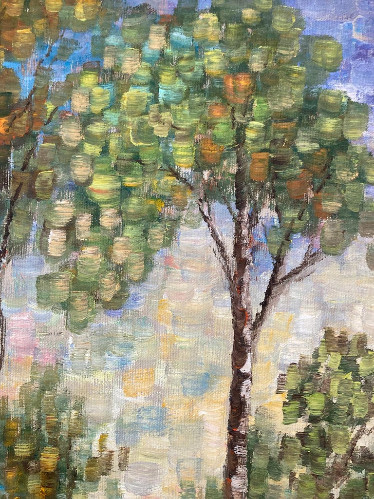 Kristina Nemethy - "A Walk Along the Woods" Impressionistic Oil on ...