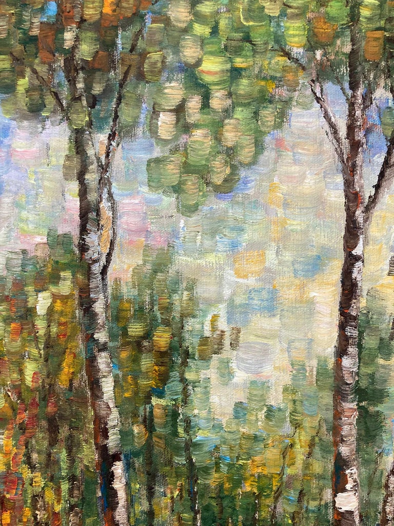 Kristina Nemethy - "A Walk Along the Woods" Impressionistic Oil on ...