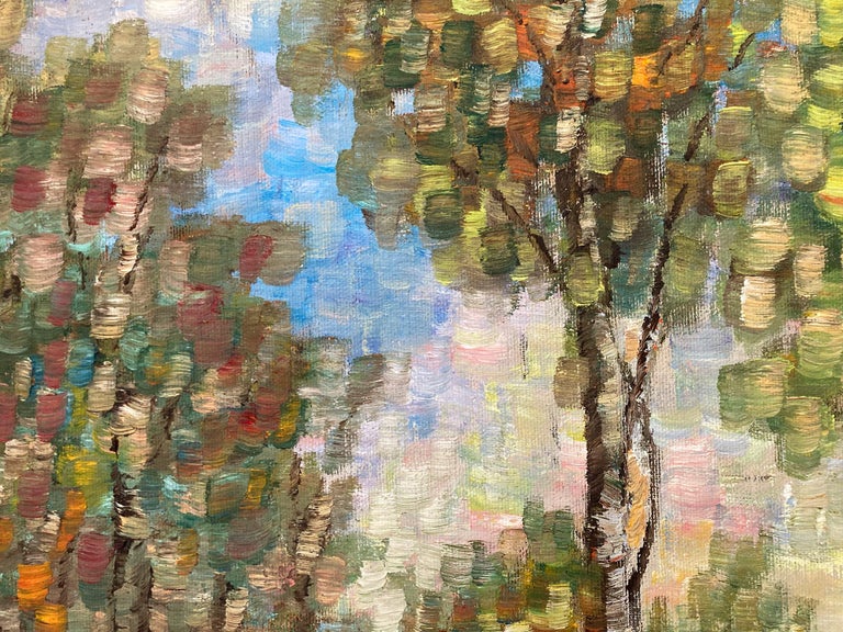 Kristina Nemethy - "A Walk Along the Woods" Impressionistic Oil on ...