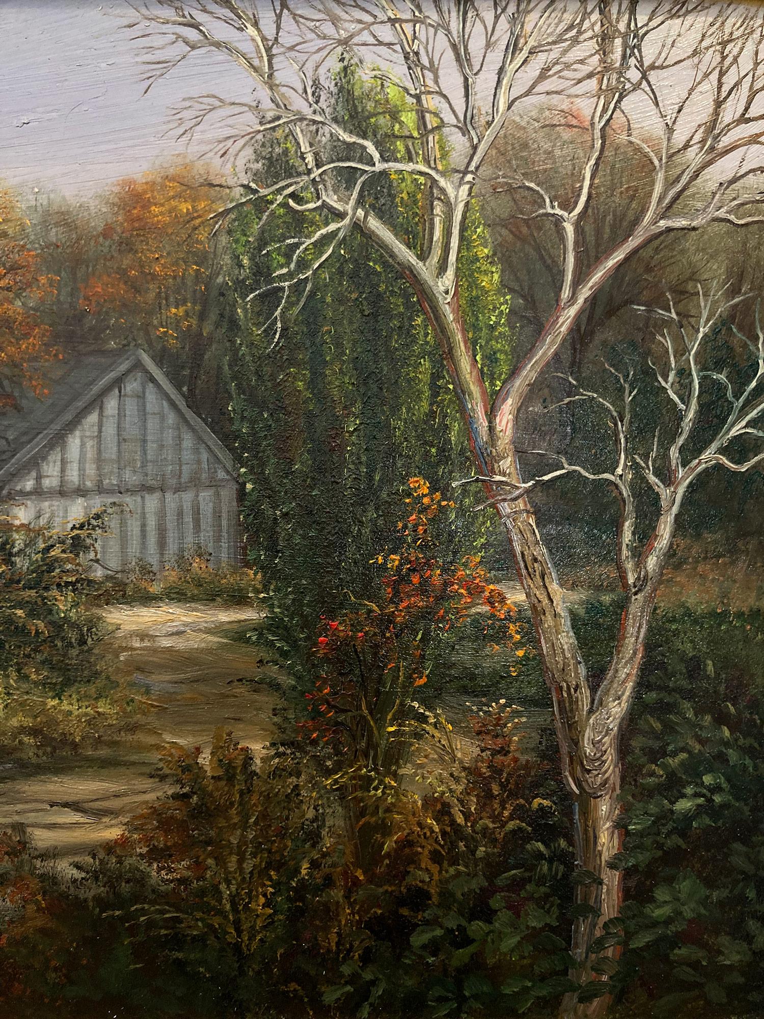 Kristina Nemethy - "Old Barn in Middletown N.Y." American Oil Painting ...