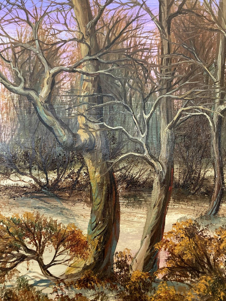 Kristina Nemethy - Path in Woods at the Palisade MT Peinture à l'huile ...