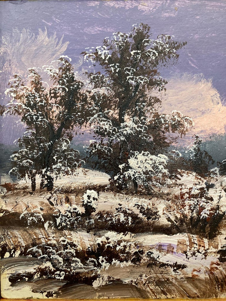 Kristina Nemethy – „Winter on Hill Top“ Amerikanische Schneeszene ...