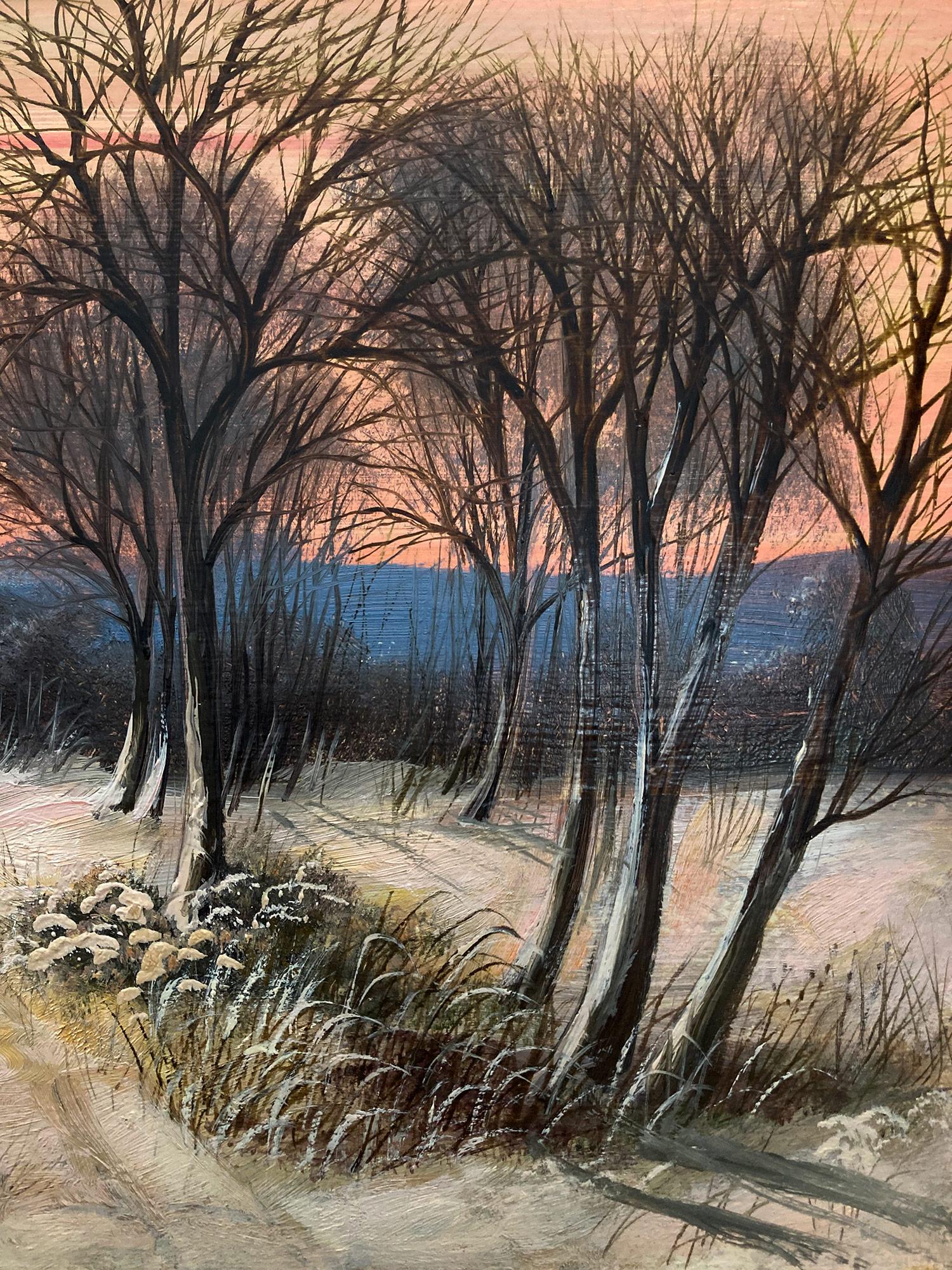 Kristina Nemethy - "Winter Season Johnson N.Y." American Oil Painting ...