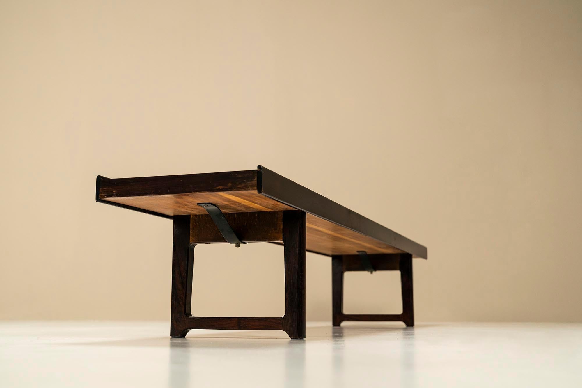 Krobo Bench in Rosewood by Tørbjorn Afdal for Bruksbo, Norway, 1960s at ...