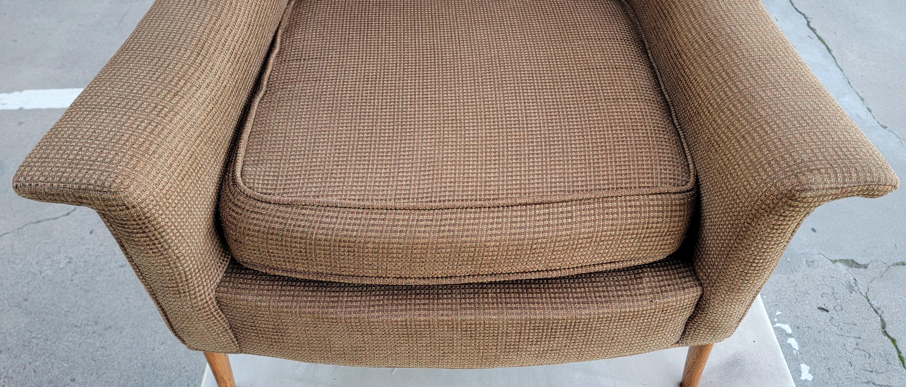 Kroehler Sculptural High-Back Lounge Chair For Sale at 1stDibs