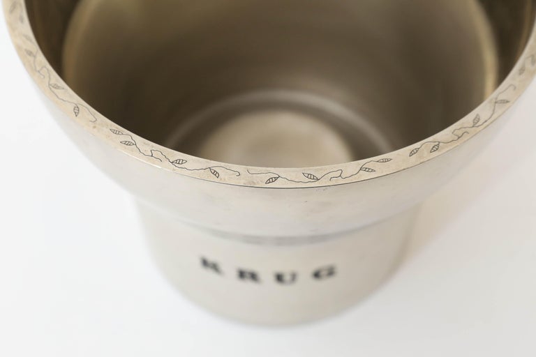 Krug Champagne Cooler at 1stDibs | krug champagne bucket, krug ice bucket