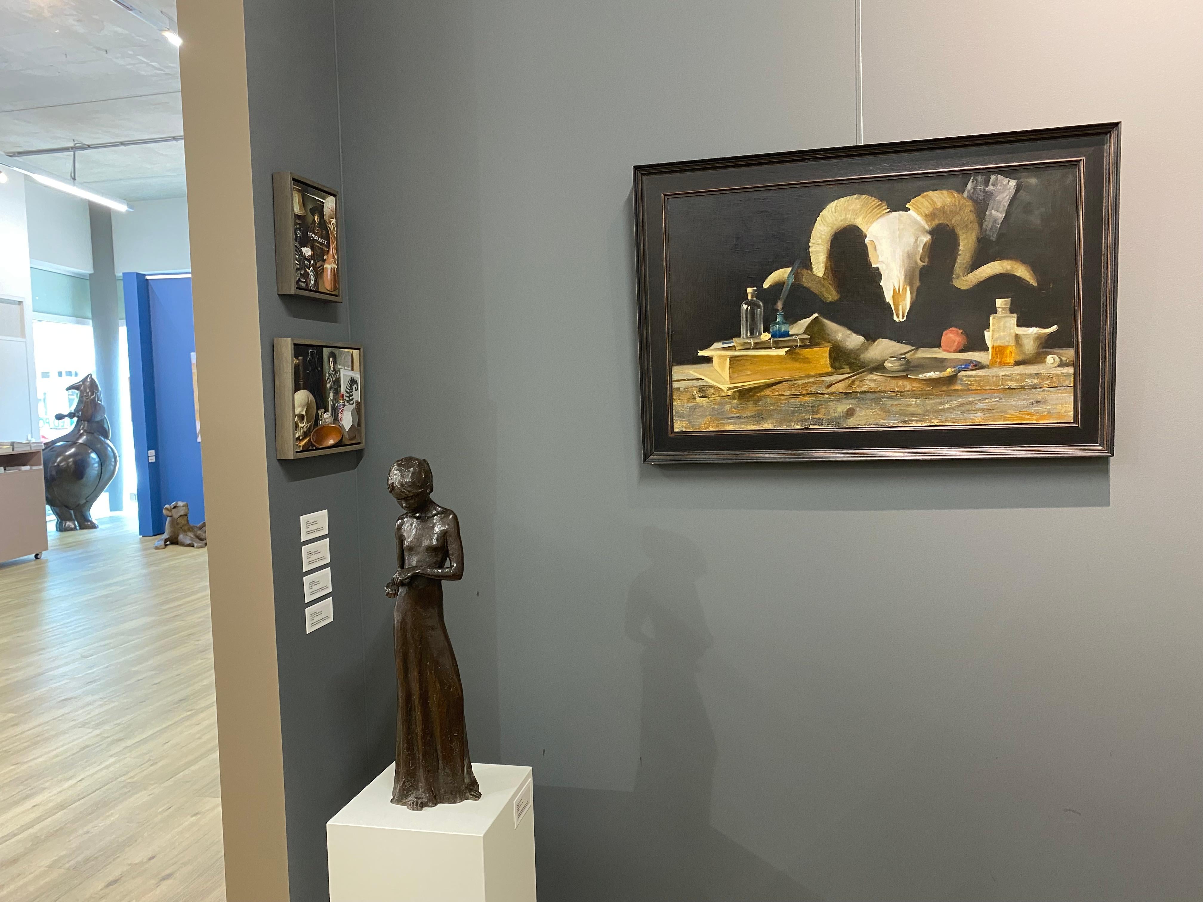 Ksenya Istomina - Still-life with Skull, 21st Century Contemporary Oil Painting by Ksenya ...