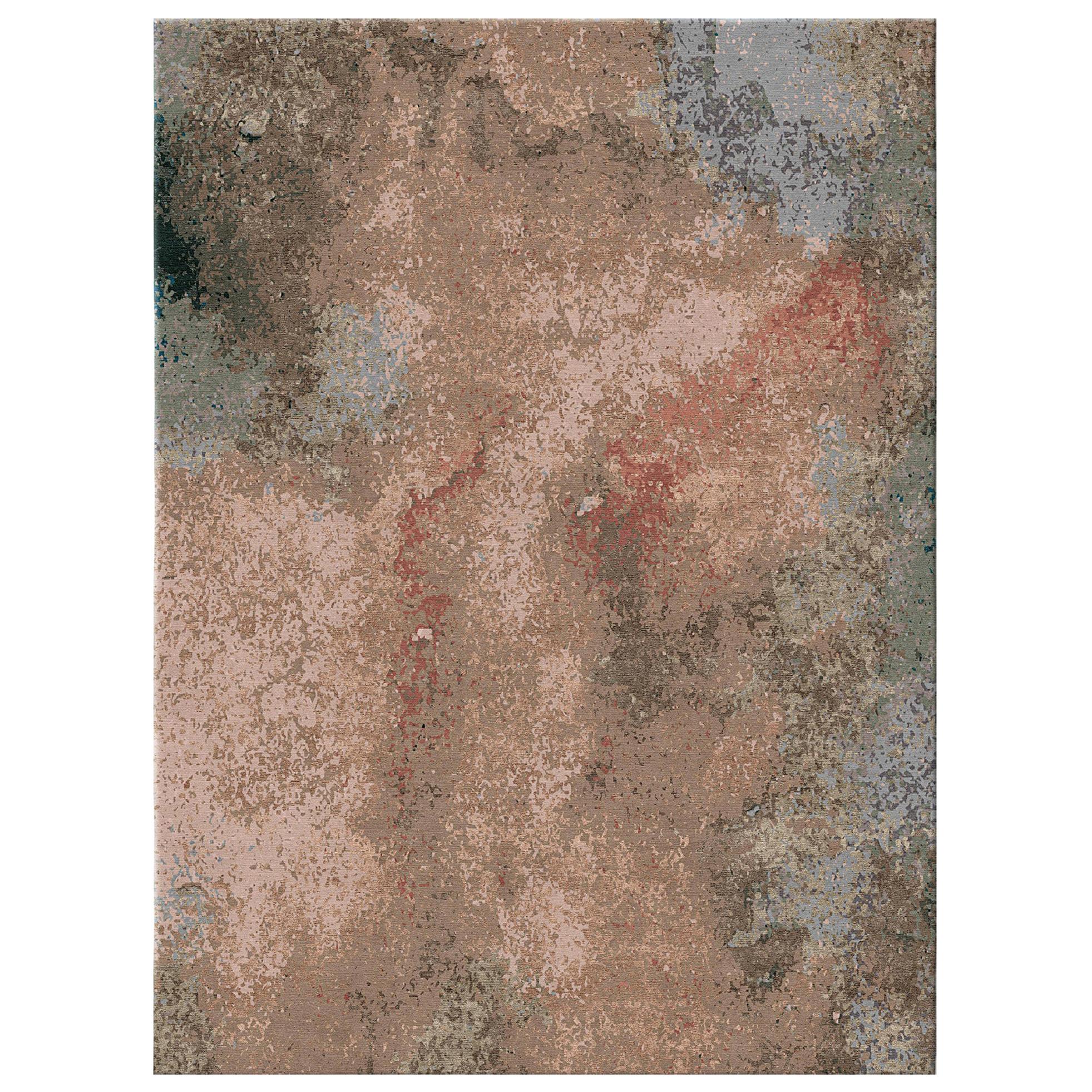 Kuninda Kingdom - Living Room Modern Hand Knotted Wool Blend-silk Rug ...