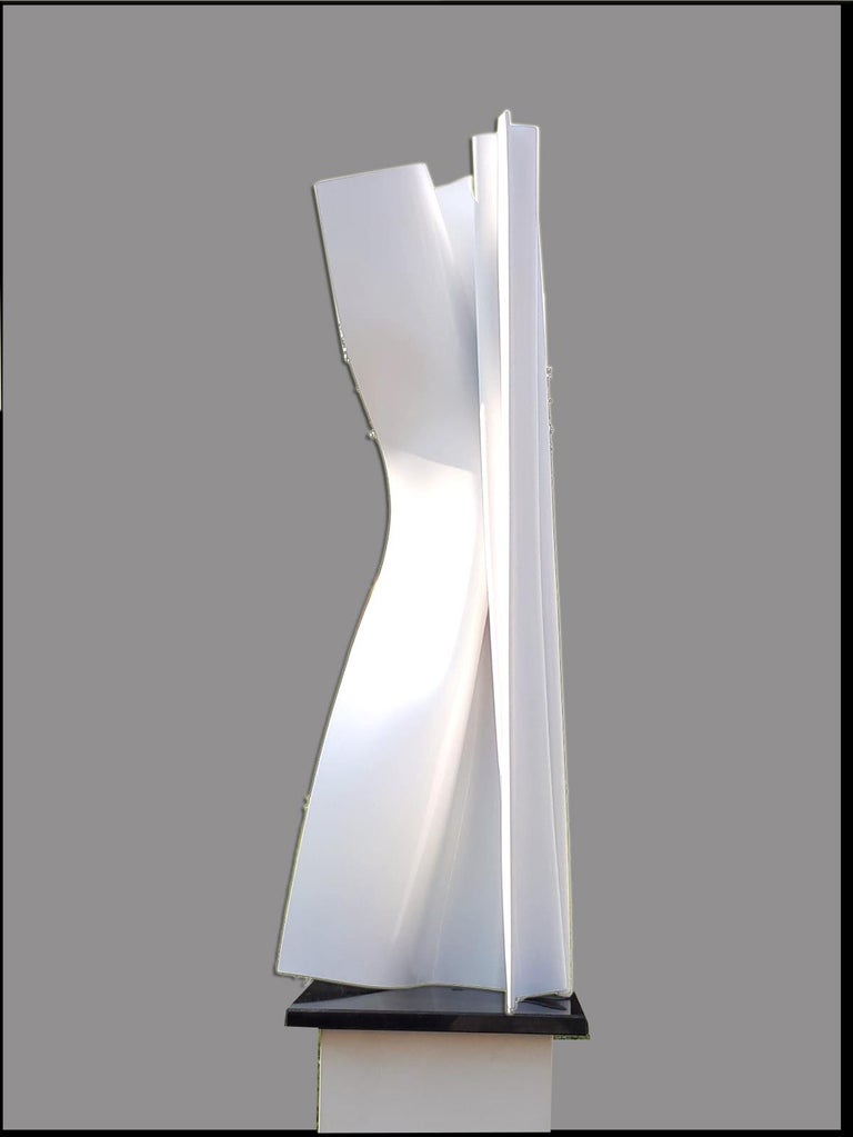 Kuno Vollet - Convolution by Kuno Vollet Contemporary White Sculpture ...