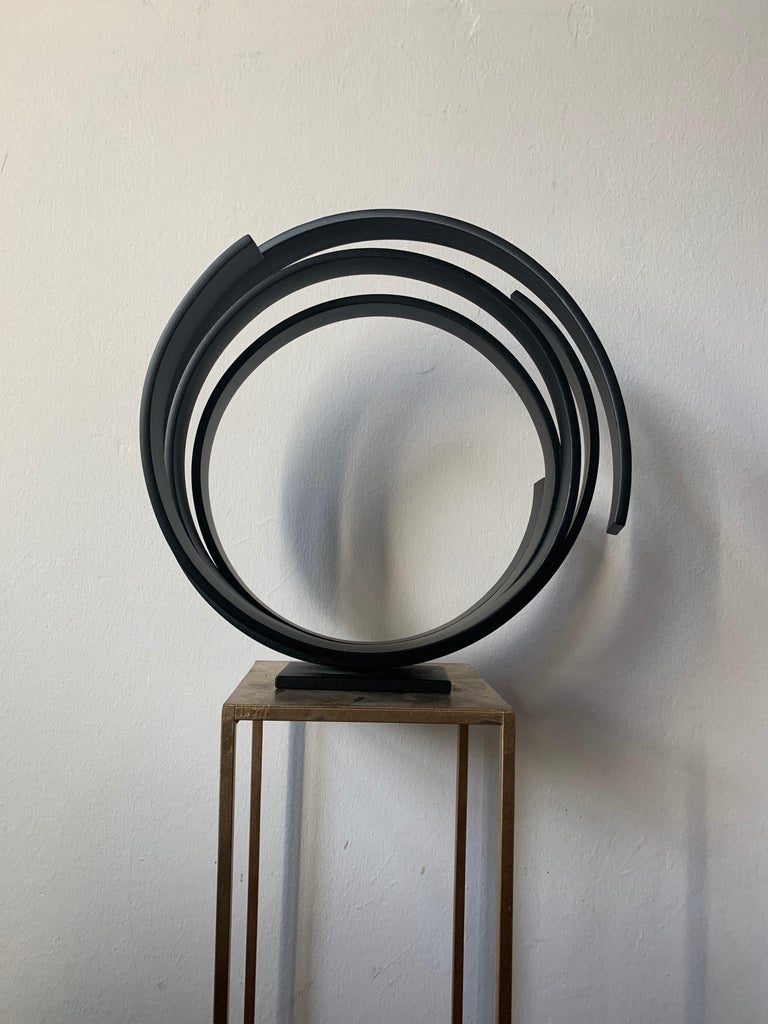 Kuno Vollet - Steel Sphere by Kuno Vollet - Contemporary black circular ...