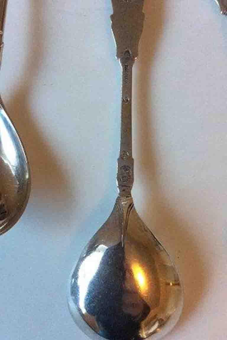 Kunstflidslotteriet or Frederiksborglotteriet 4 Silver Spoons by ...