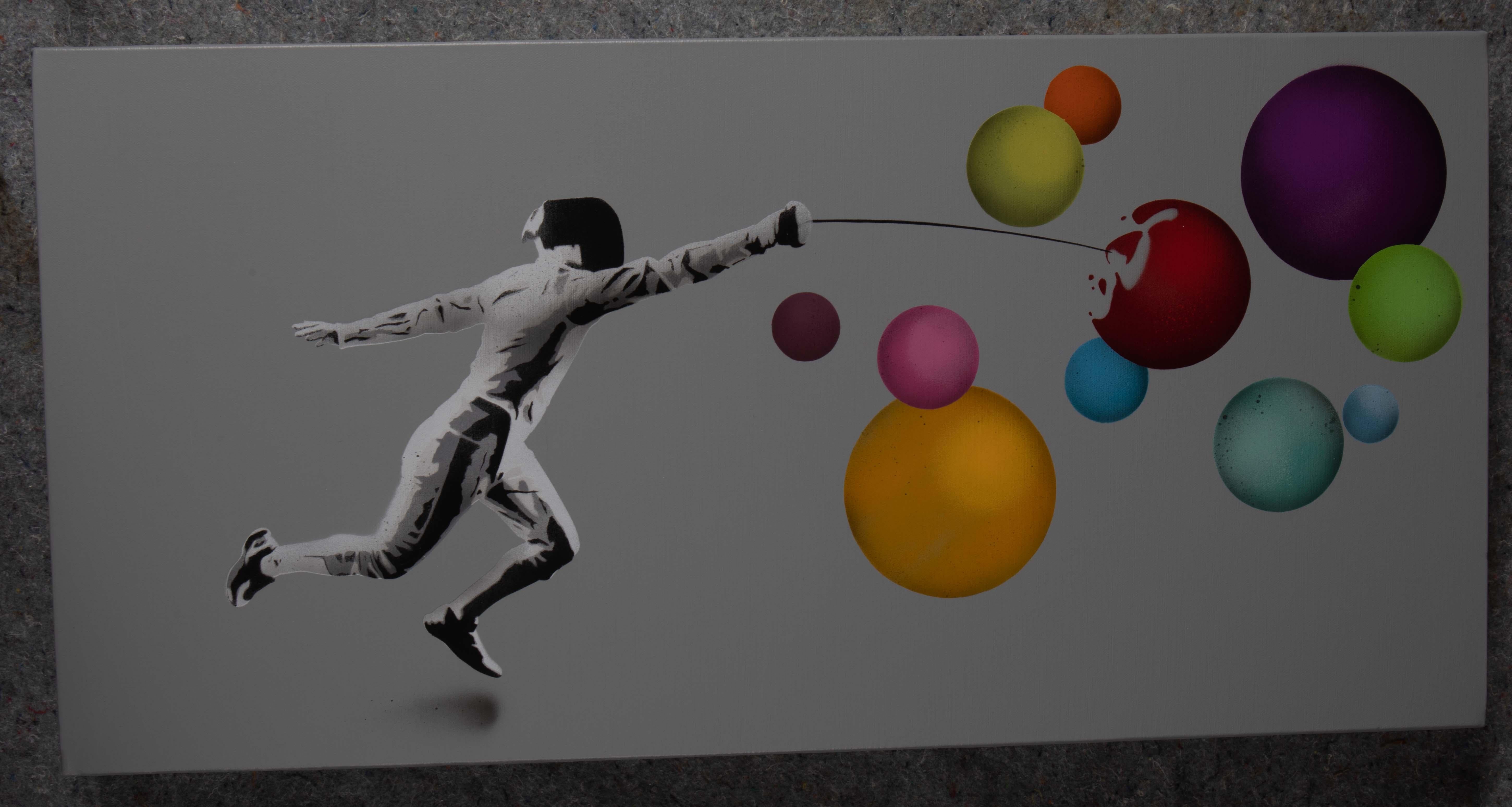 George Hamilton - George Hamilton (American 1934); The Stray; acrylic ...