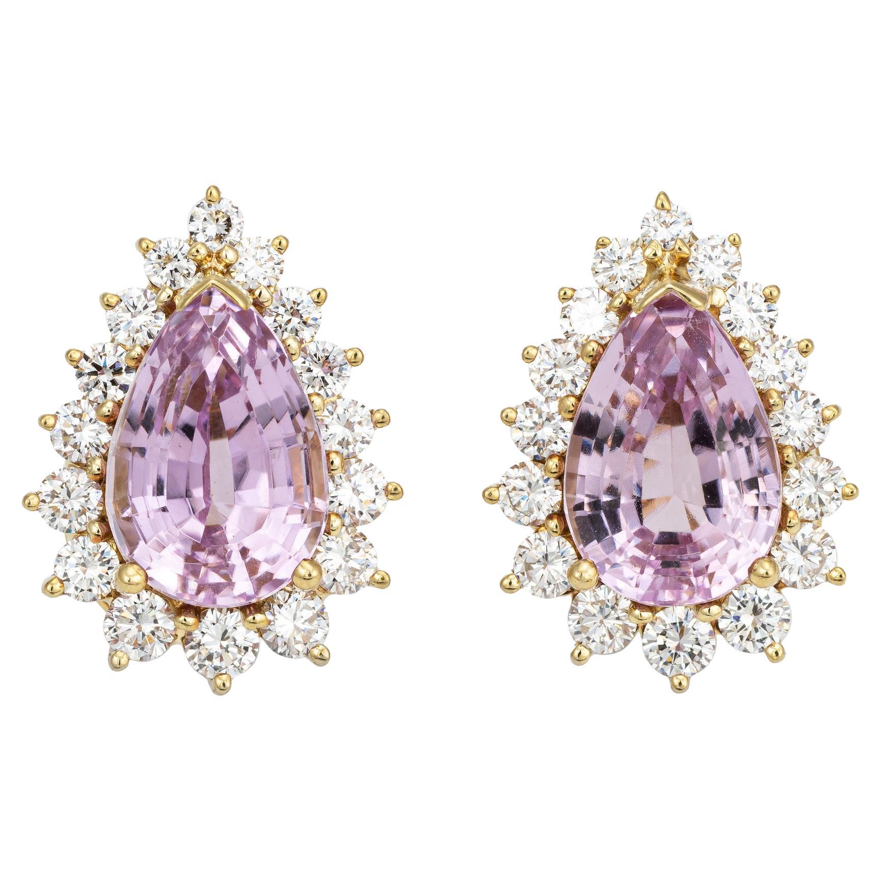 Fluted Onyx Diamond Shell Earrings Vintage 18k Yellow Gold Large ...