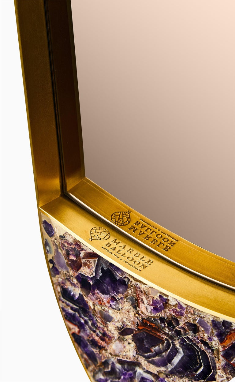 Kura Mirror, Amethyst For Sale at 1stDibs