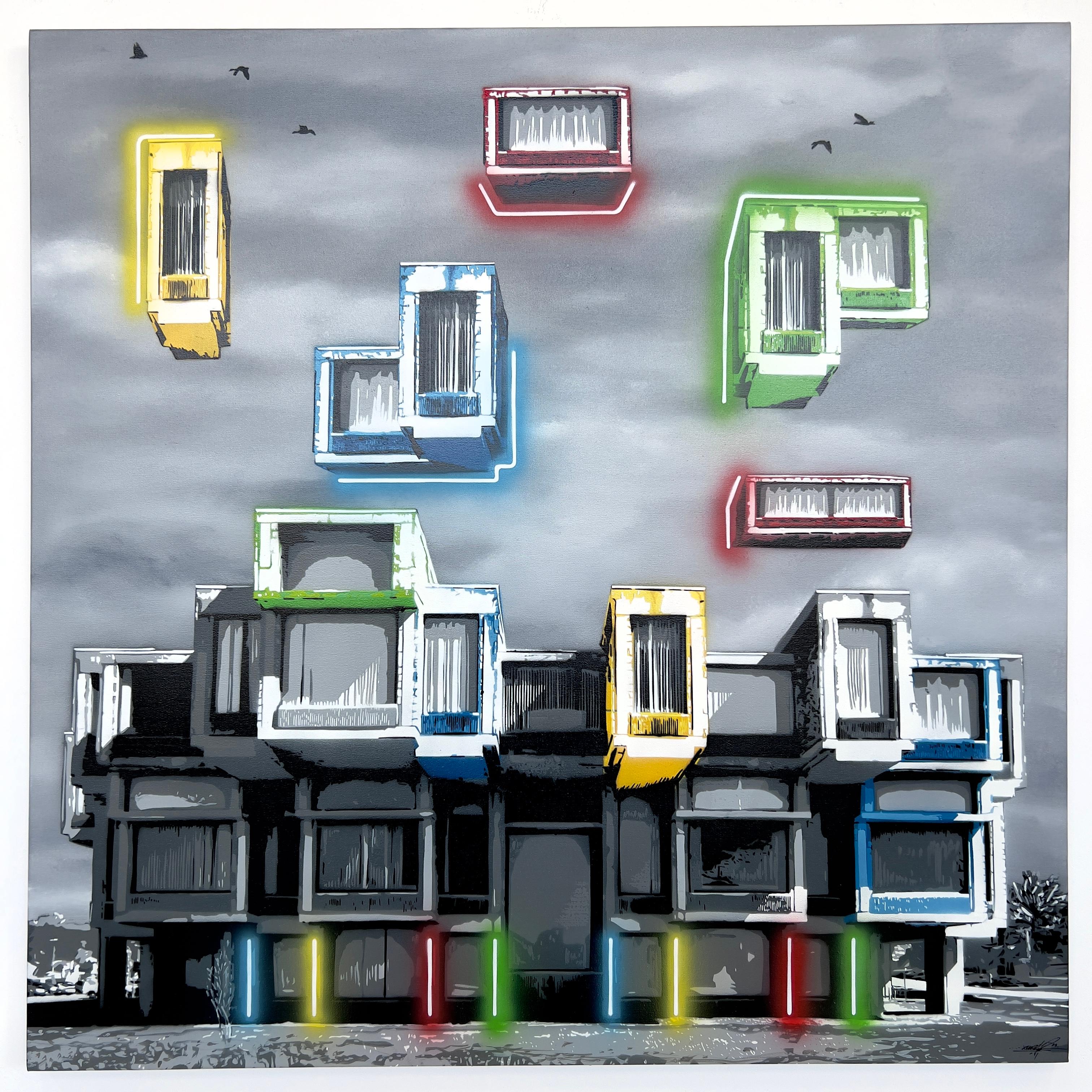 Kurar - Lienzo de estarcido Street Art de KURAR: Juego Urbanista 5 en ...