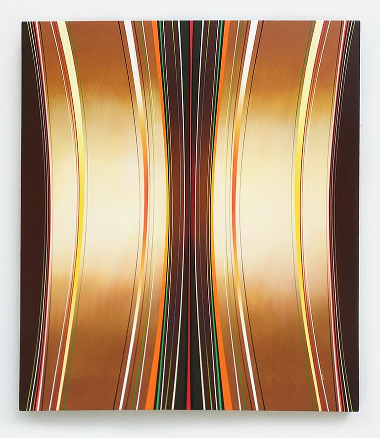 Kurt Herrmann - "Basil Bourbon" Acrylic/Canvas - Hard edge, color bomb ...