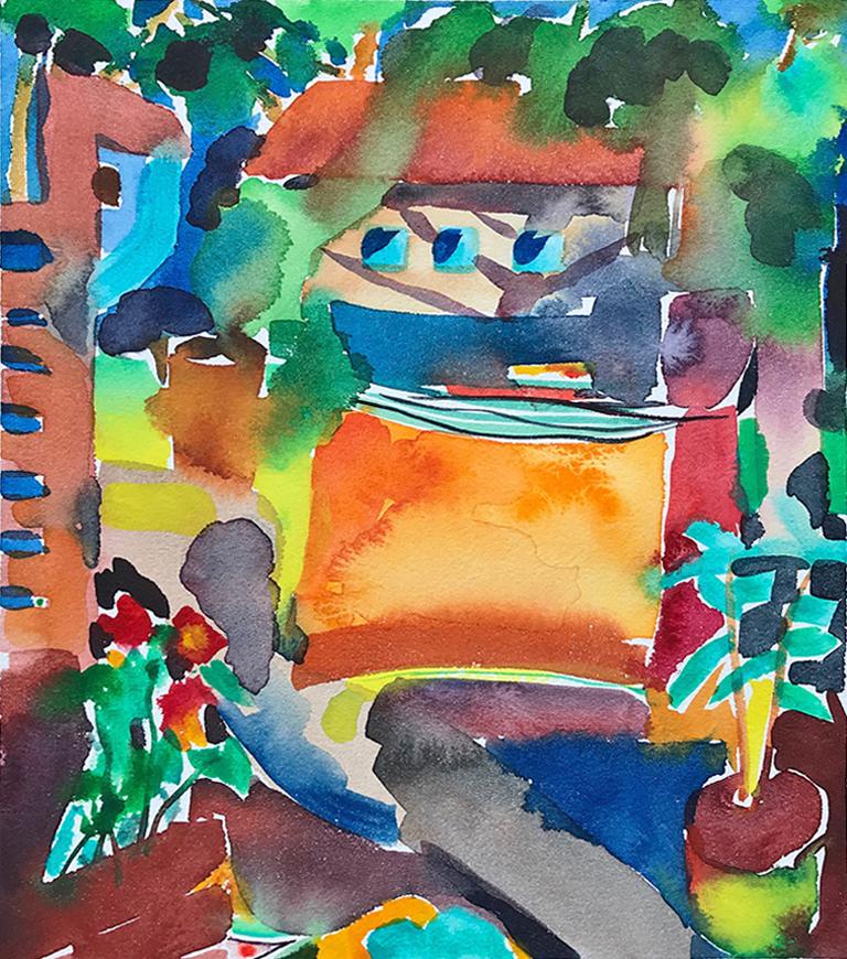 Kurt Herrmann - Orange Towel - Riga For Sale at 1stDibs