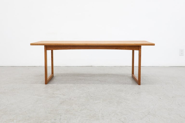 Kurt Ostervig Style Oak Coffee Table For Sale at 1stDibs