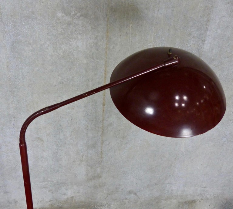 Kurt Versen Mid-Century Modern Articulating Floor Lamp at 1stDibs