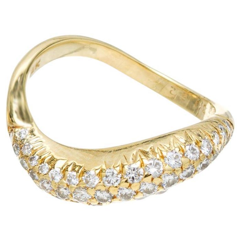 Kurt Wayne .63 Carat Diamond Yellow Gold Pave Band Ring For Sale at 1stDibs