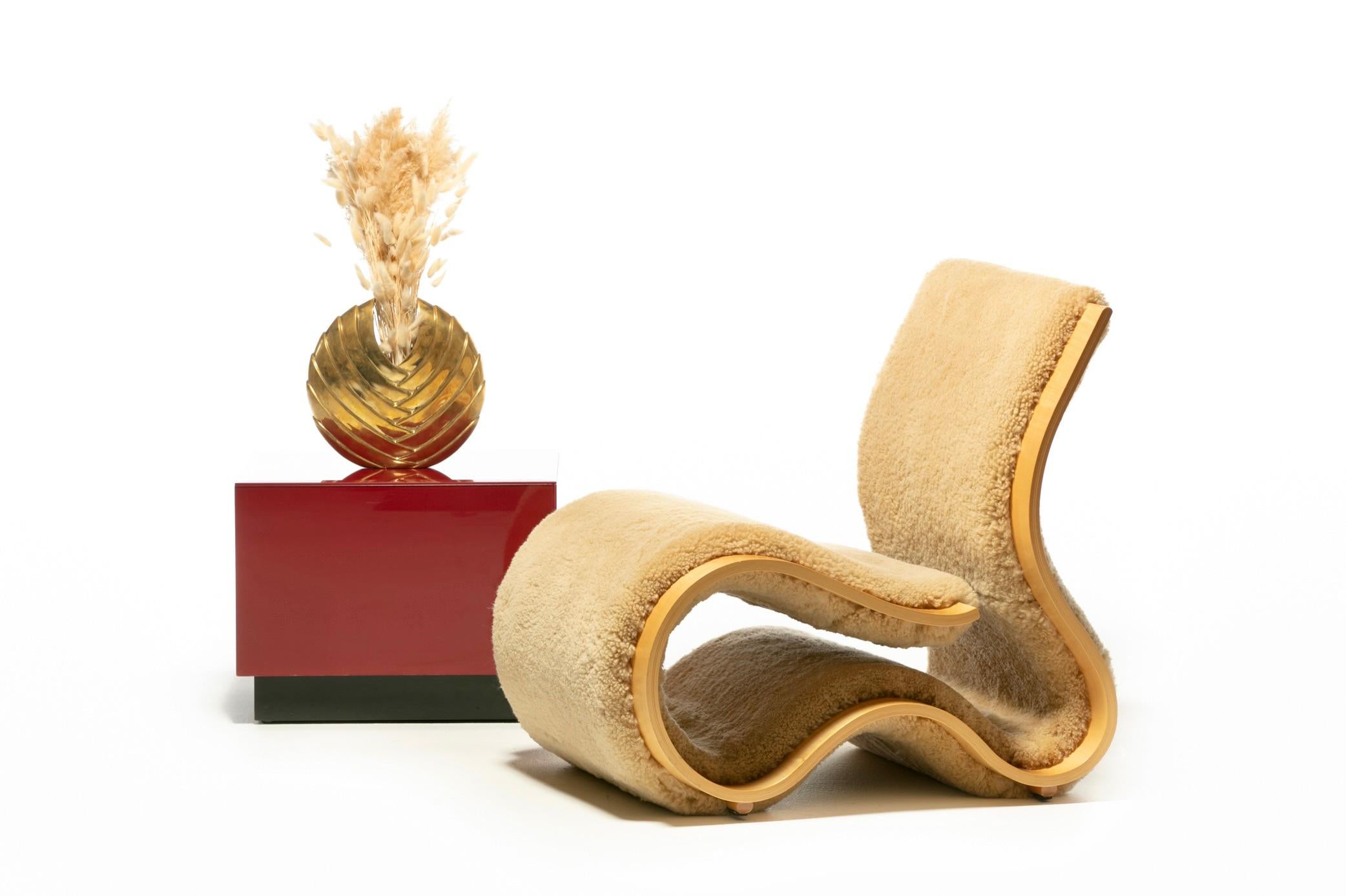 Kurve Post Modern Lounge Chair by Karim Ashid in Luxurious Palomino ...