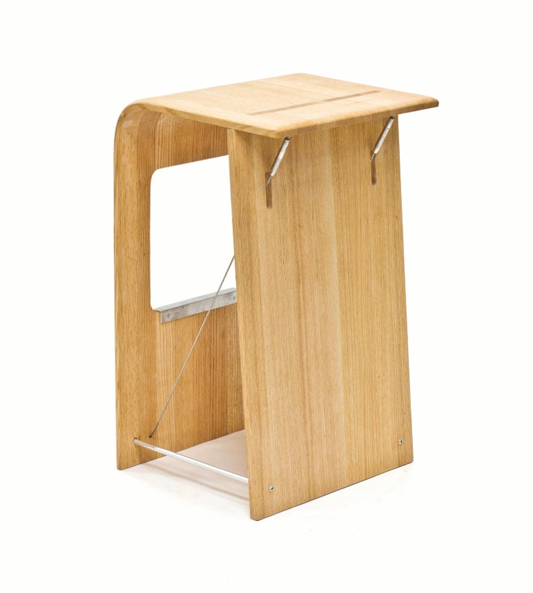 Kurvor Counter Stool in Oiled Rift Sawn Red Oak by Samantha Brueggen ...