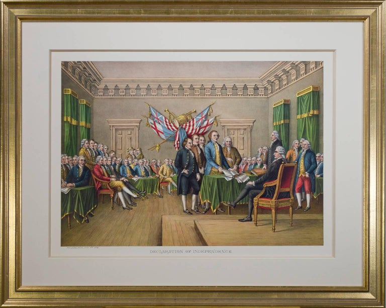 Kurz and Allison - "Declaration of Independence," original lithograph ...
