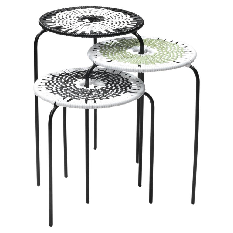 Indoor Outdoor Patio Tier Tables Set by Frida and Blu For Sale at 1stDibs