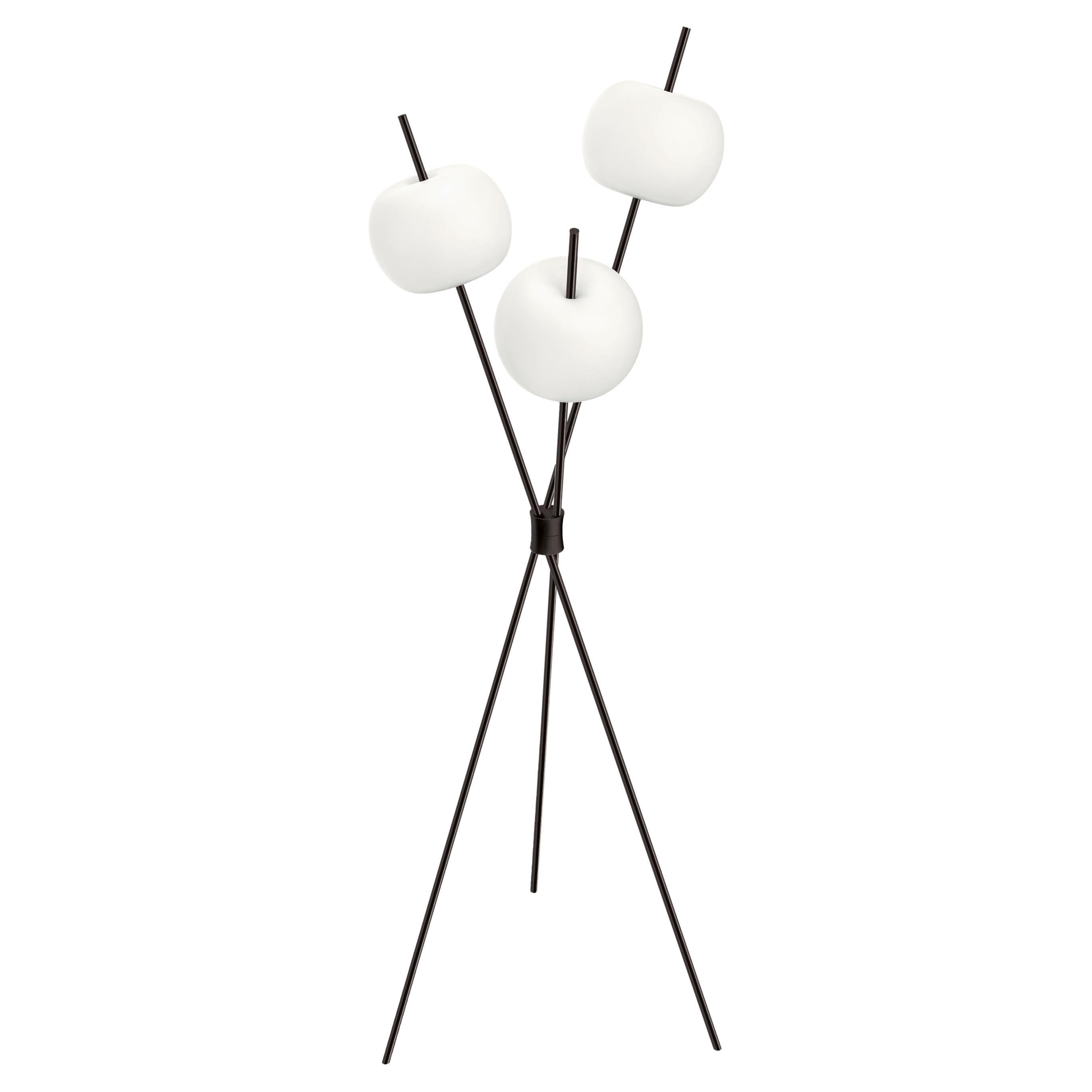 midcenturyFloor Lamp Three Chrome Stems 70 Years For Sale at 1stDibs