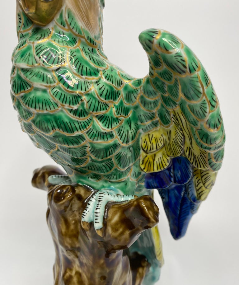 Kutani Porcelain Parrot, Japan, circa 1890, Meiji Period For Sale at ...