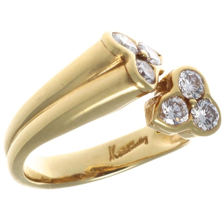 Kutchinsky Diamond Gold Ring For Sale at 1stDibs