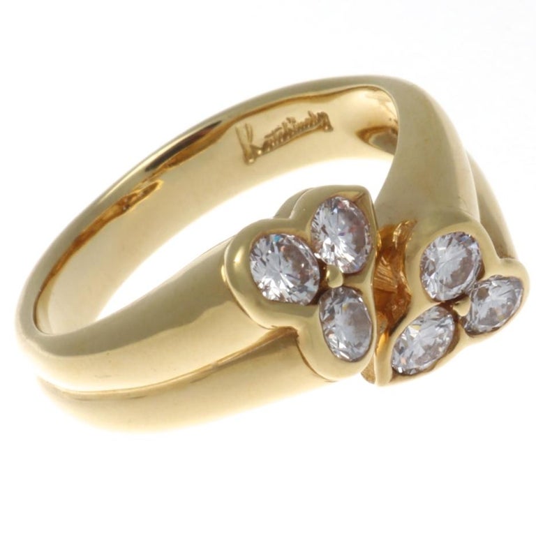 Kutchinsky Diamond Gold Ring For Sale at 1stDibs