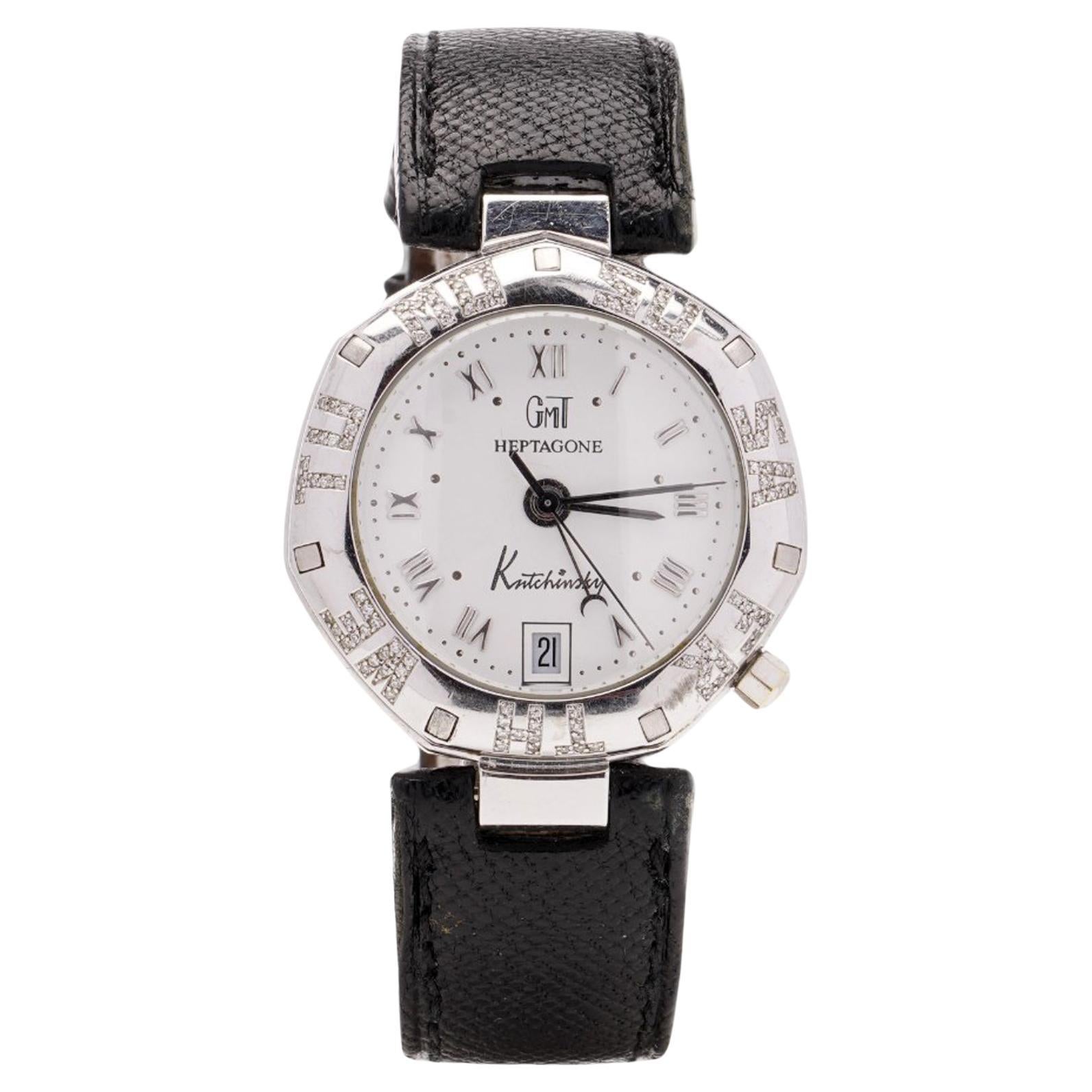 Kutchinsky Heptagon 18KT White Gold Ladies Quartz Wristwatch. For Sale ...