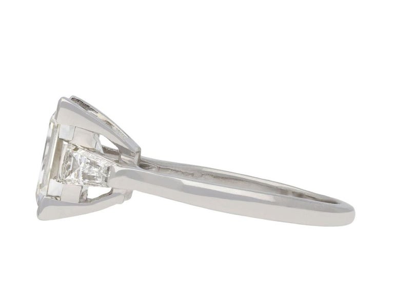 Kutchinsky Rectangular Step Cut Diamond Ring, circa 1975 For Sale at ...
