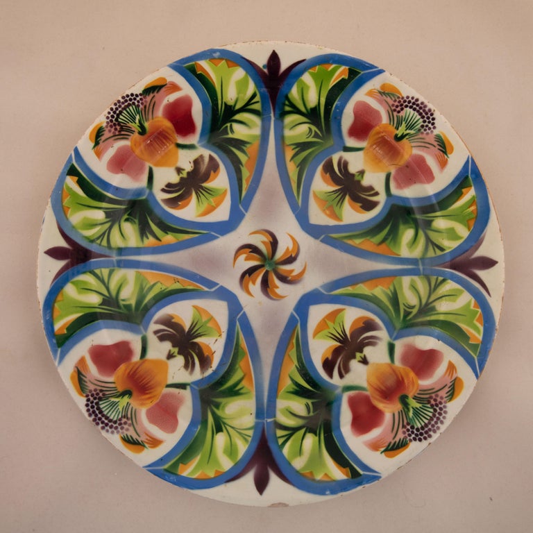 Kuznetsov Ceramic Plate, Rare Design, Russia, Early 20th Century For ...