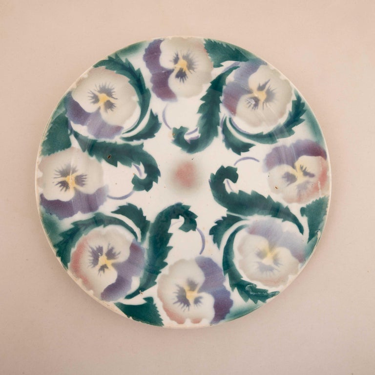 Kuznetsov Ceramic Plate, Rare Design, Russia, Early 20th Century For ...