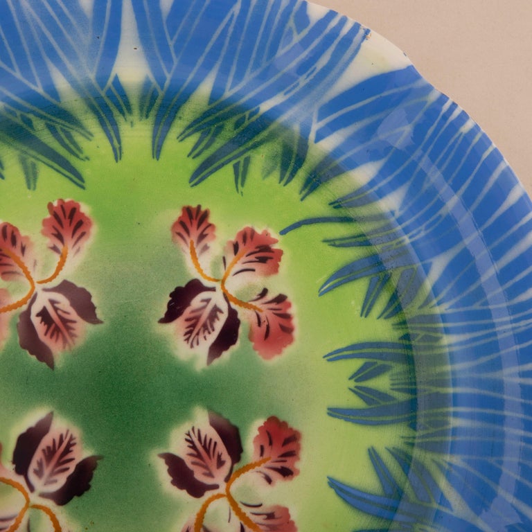 Kuznetsov Ceramic Plate, Rare Design, Russia, Early 20th Century For ...