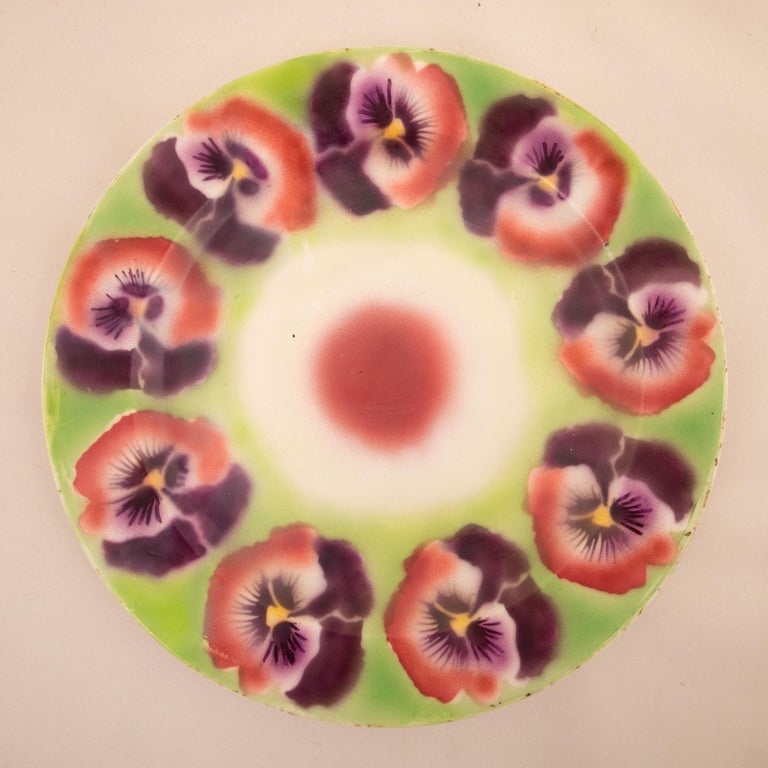 Kuznetsov Ceramic Plate, Russia, Early 20th Century For Sale at 1stDibs