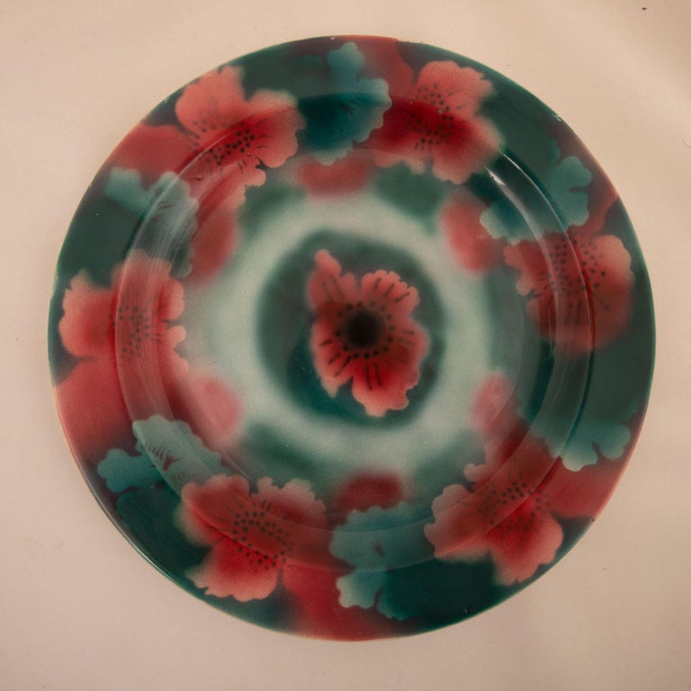 Kuznetsov Ceramic Plate, Russia, Early 20th Century For Sale at 1stDibs