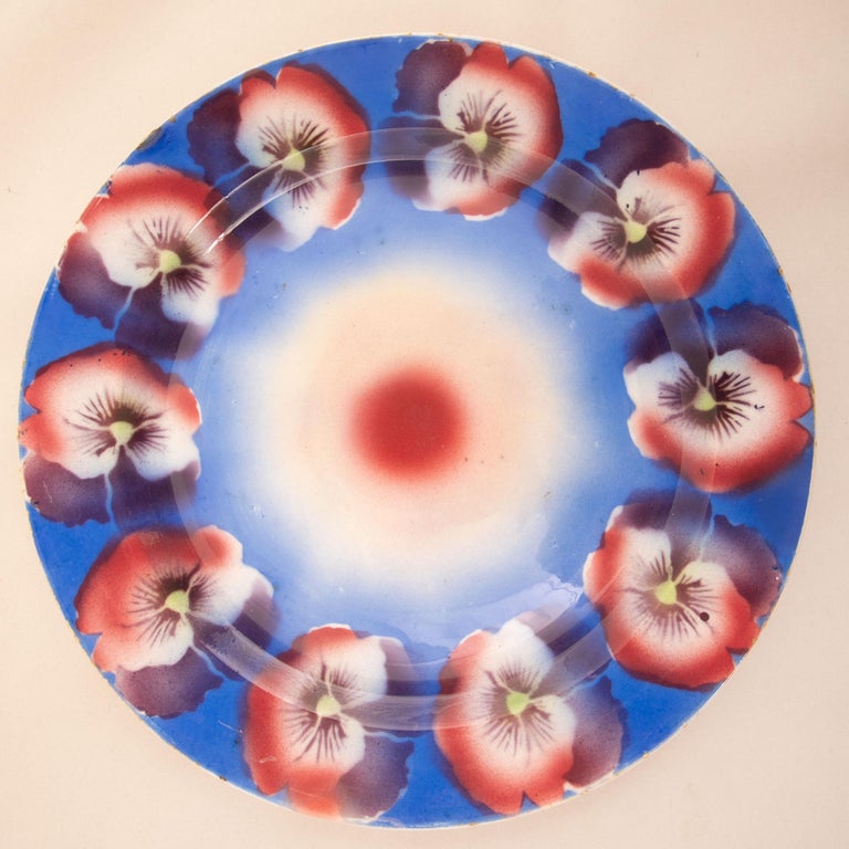 Kuznetsov Ceramic Plate, Russia, Early 20th Century at 1stDibs