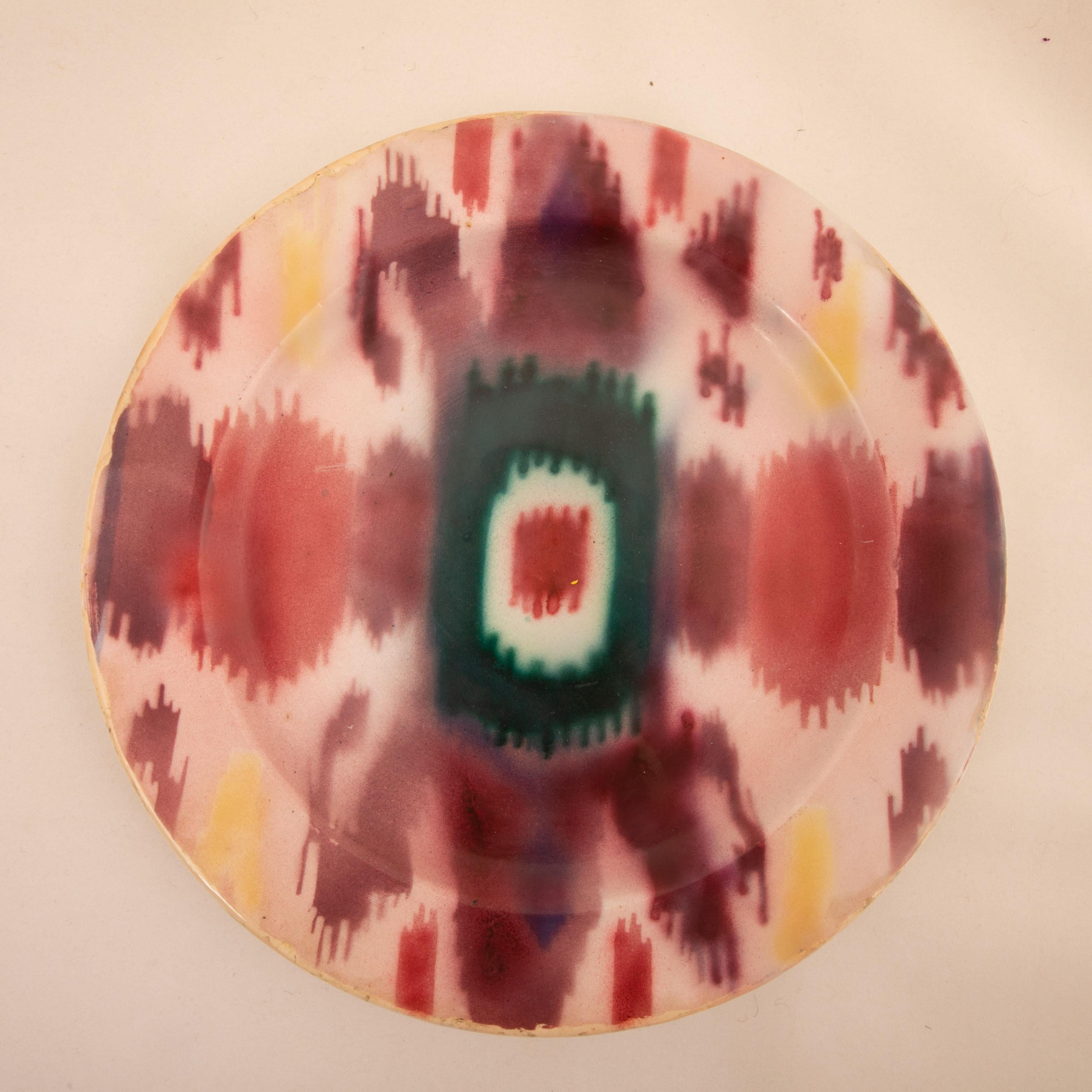 Kuznetsov Ceramic Plate, Russia, Early 20th Century at 1stDibs