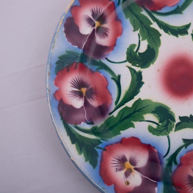 Kuznetsov Ceramic Plate, Russia, Early 20th Century For Sale at 1stDibs