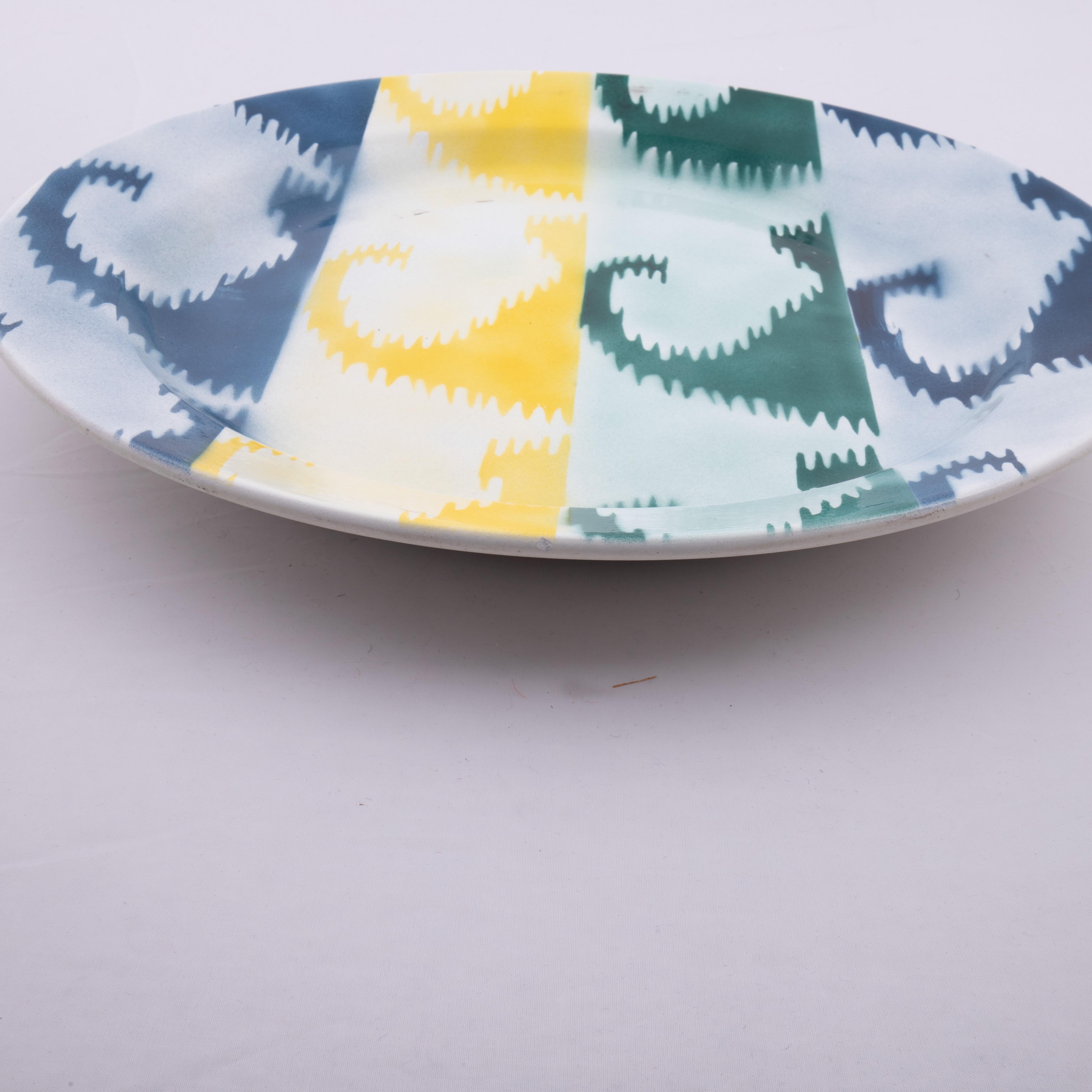 Kuznetsov Ceramic Plate, Russia, Early 20th Century For Sale at 1stDibs